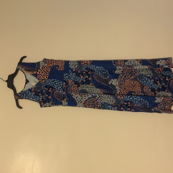 Talbots | Dresses | Talbots Size Mp Petite Dress Bluepink Floral ...